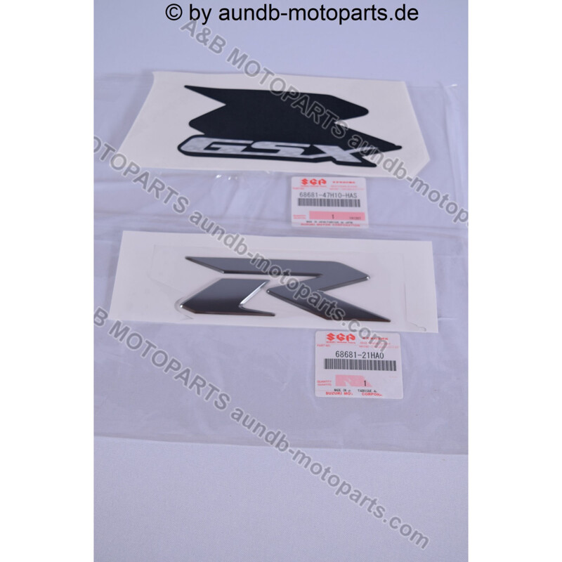 GSXR 1000 K9 Modell 2009 / Emblem "GSX + R 3D" Seitenverkleidung rechts ...